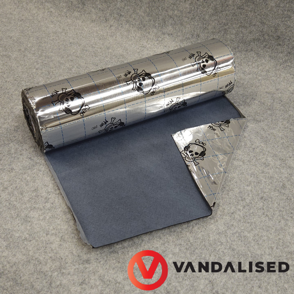 Dead Mat Pro sound proofing roll - Vandalised