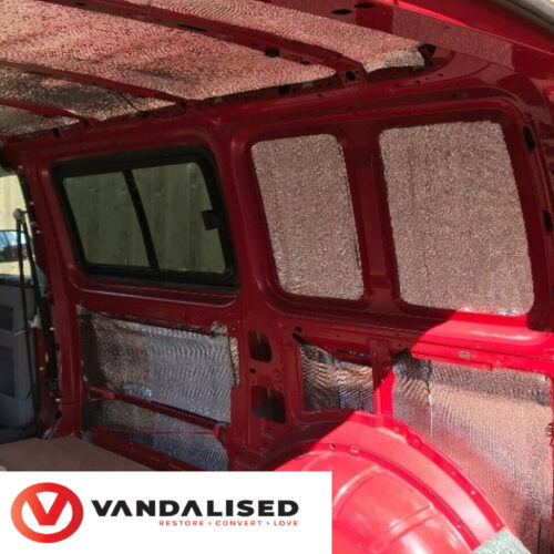 UltraTherm van insulation 10mm - Vandalised